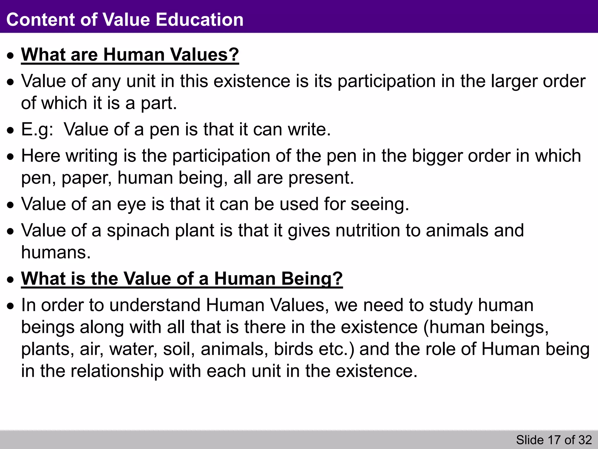 Understanding value education | PPT
