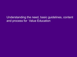Understanding value education | PDF