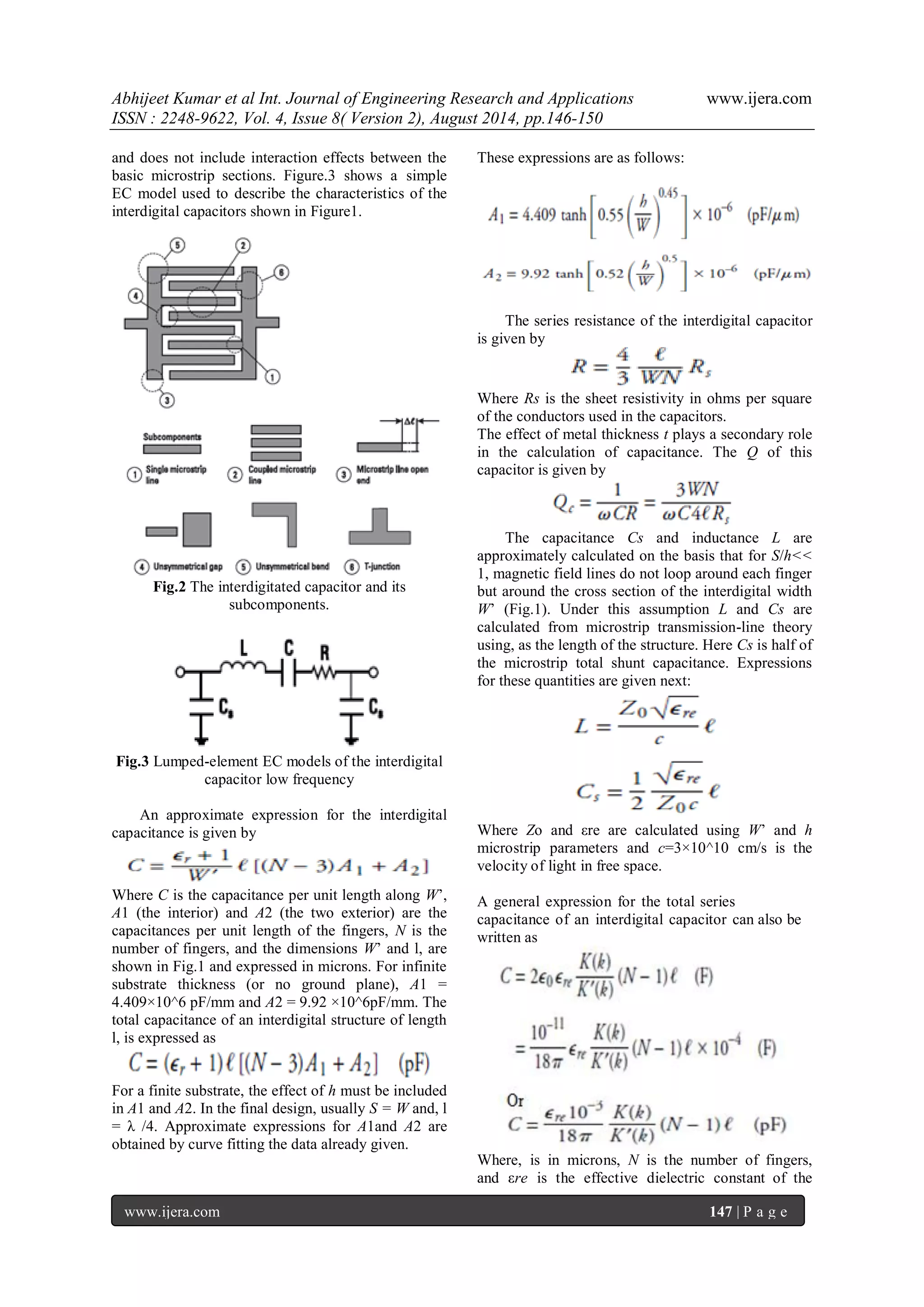 Compact Microstrip Spurline Bandstop Filter with Defected Ground Structure (Dgs) | PDF