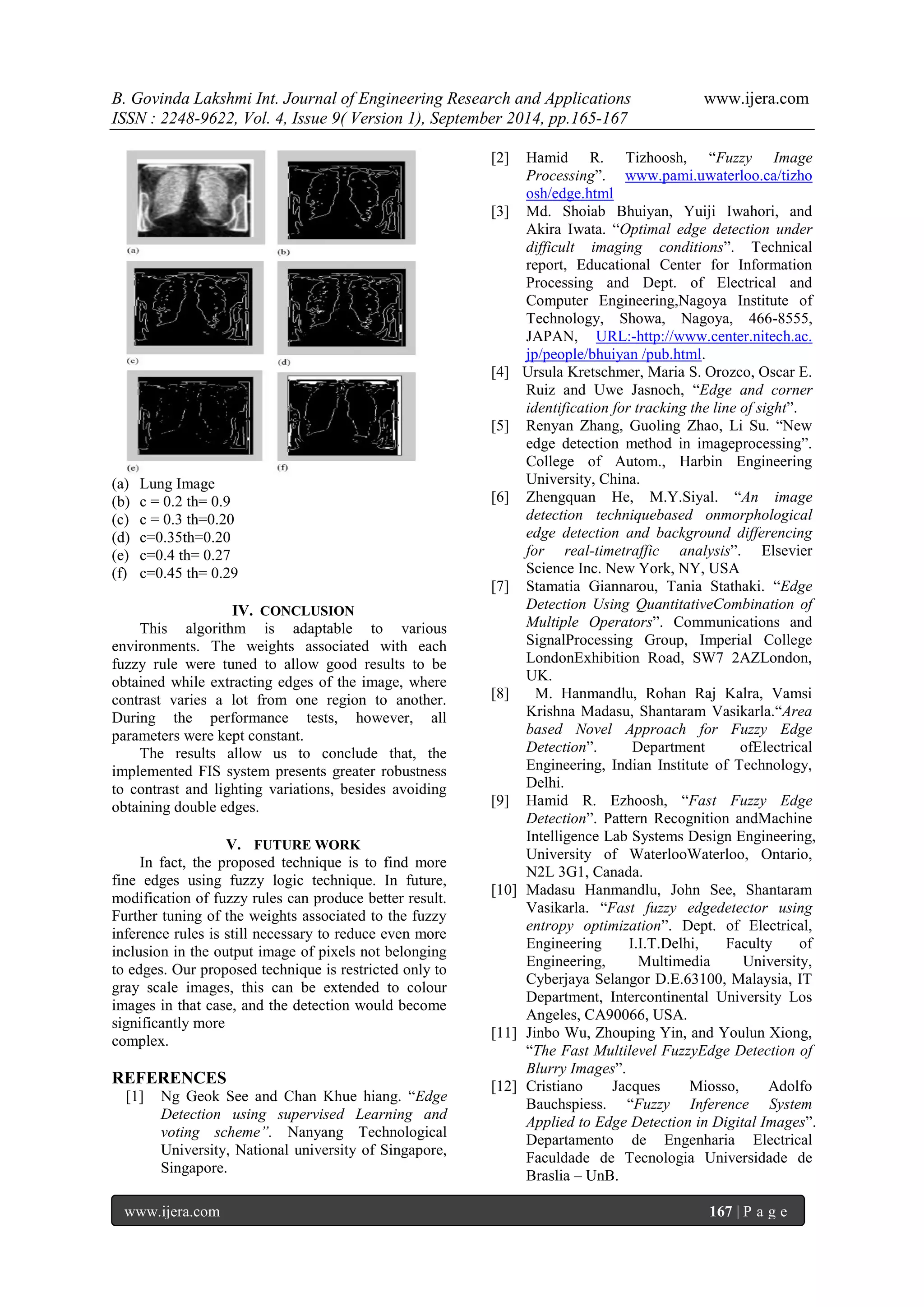 Edge Detection Using Fuzzy Logic | PDF | Free Download