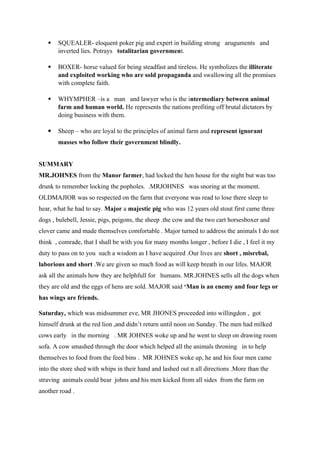 ANIMAL_FARM by george orwell novella ppt | PDF