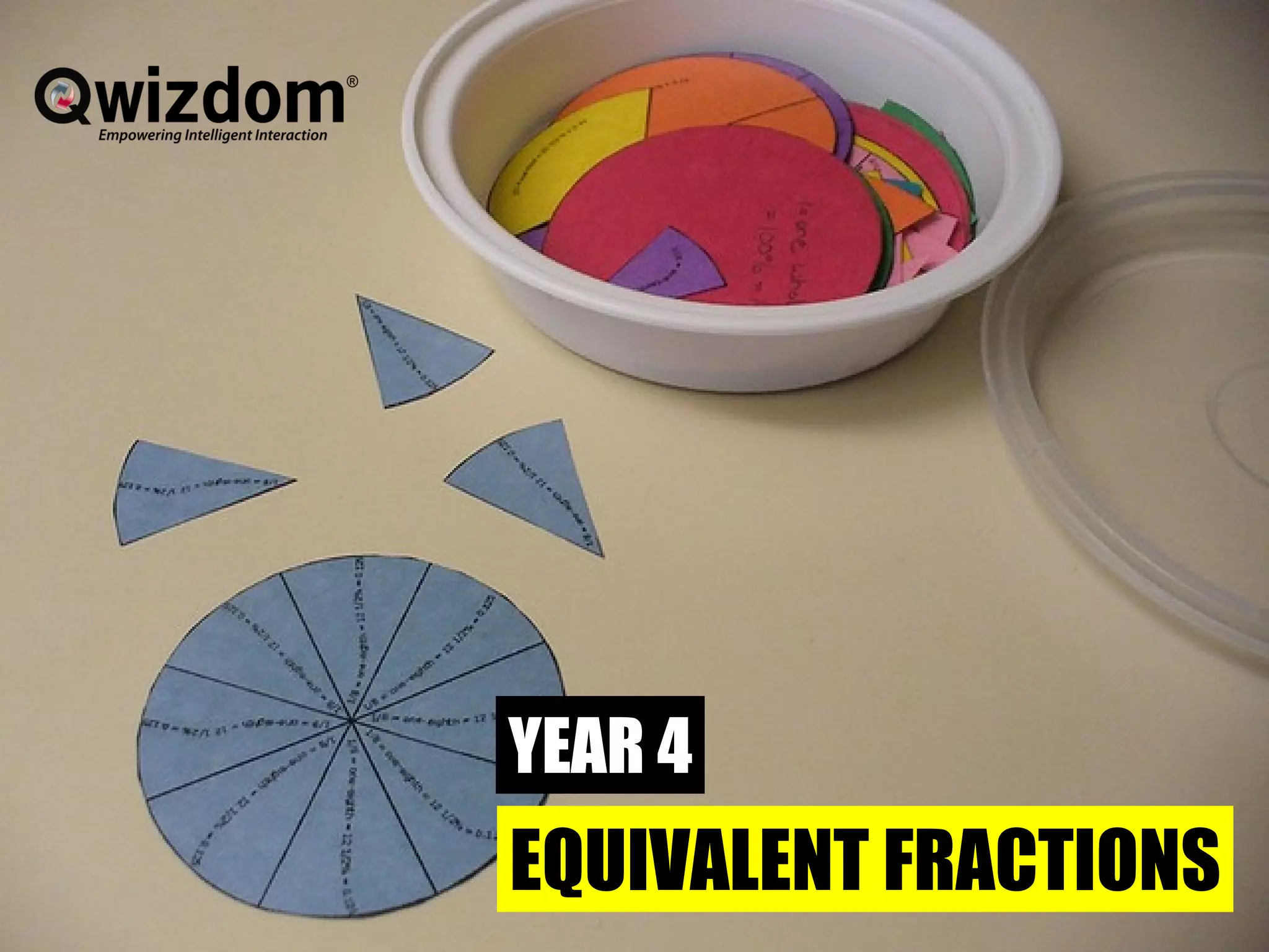 Y4 Equivalent Fractions - Qwizdom ppt | PPT