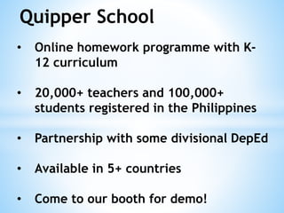 Quipper School and its technology behind | PPTX