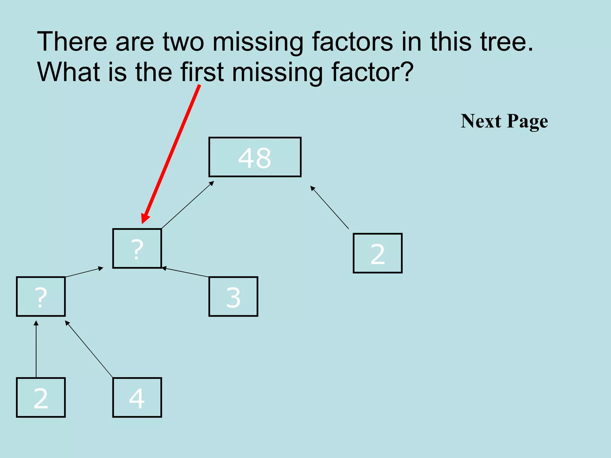 Y4 mathematics factor trees nov 2009 - qwizdom ppt | PPT