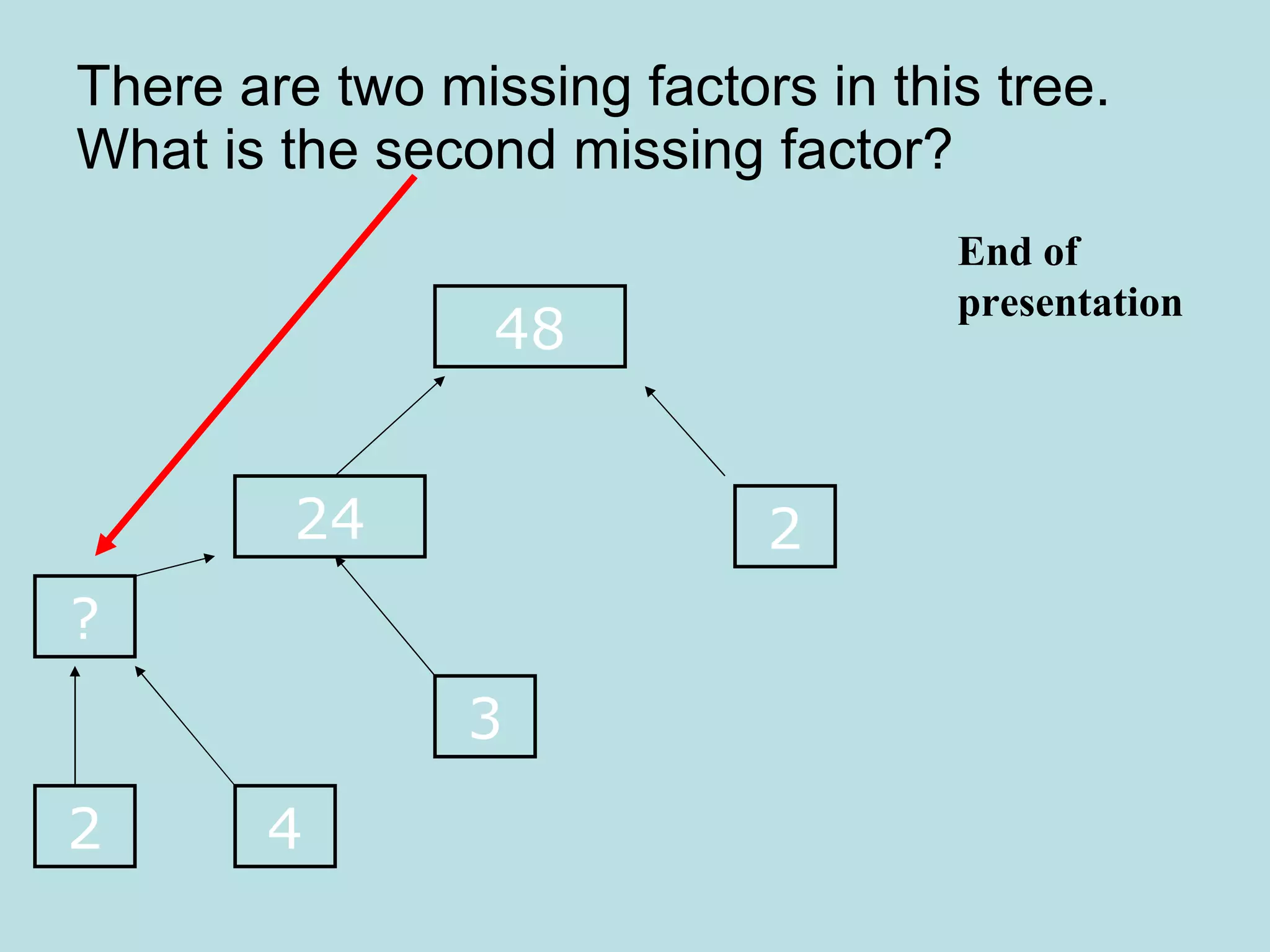 Y4 mathematics factor trees nov 2009 - qwizdom ppt | PPT