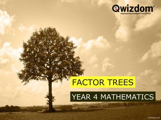 Y4 mathematics factor trees nov 2009 - qwizdom ppt | PPT