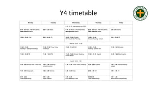 Y4 power point presentation | PPTX | Homework and Study | Education