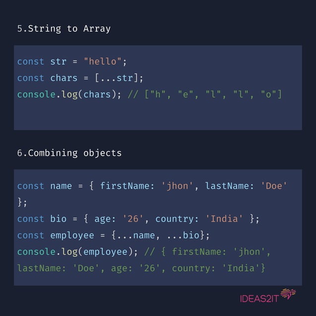 Formidable ES6 spread operator in JavaScript | PDF