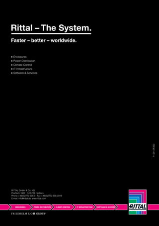 Rittal top therm_cooling_units_generation_“blue_e” | PDF