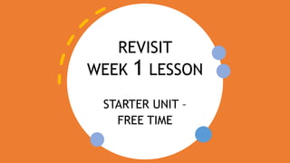 YEAR 5 STARTER UNIT | PPT