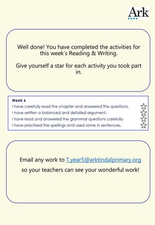 Y5 writing week 6 | PPTX