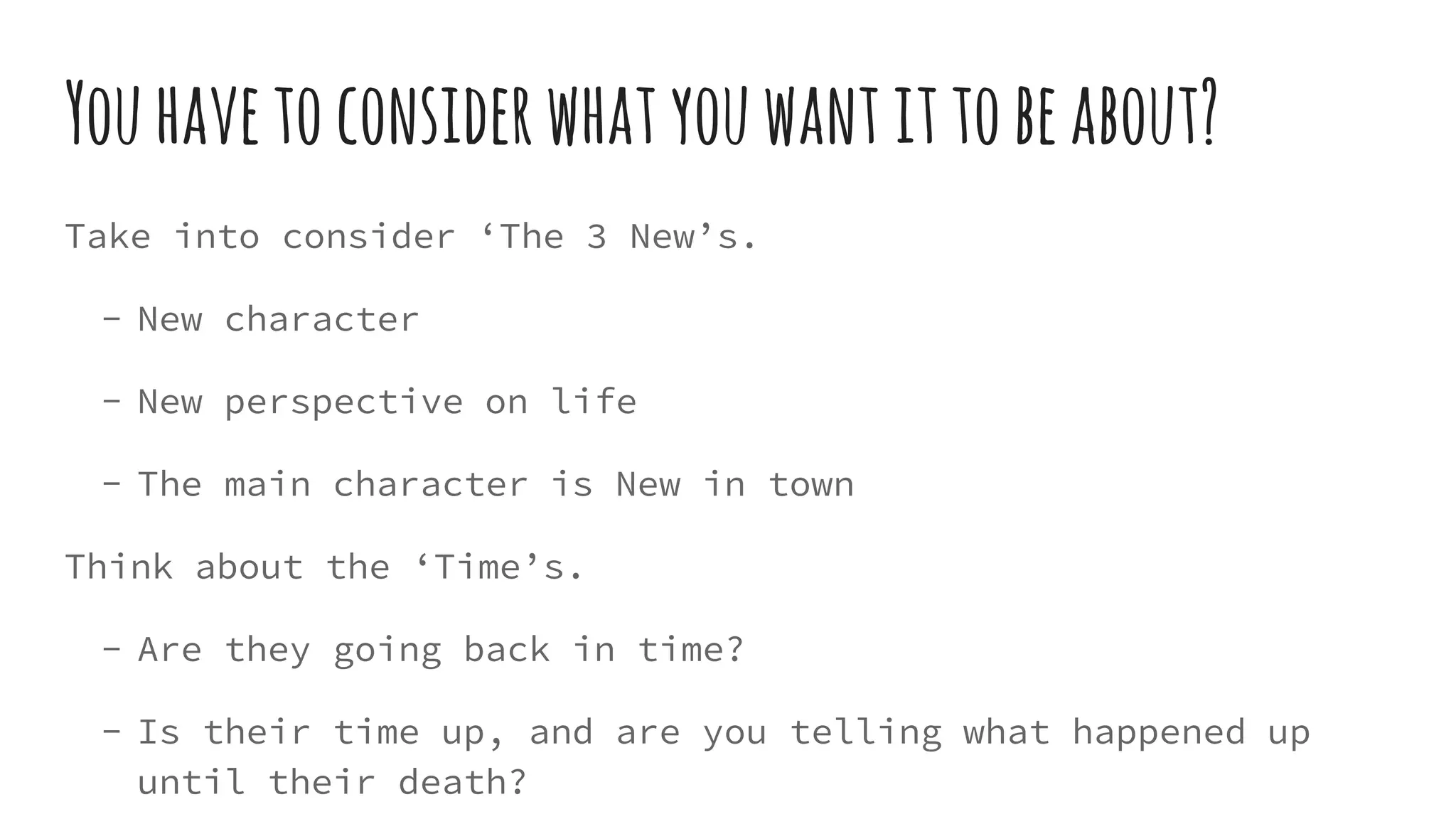 Creative writing 101 | PPTX