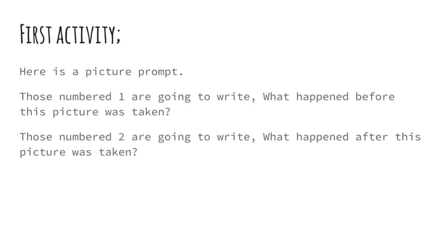 Creative writing 101 | PPT