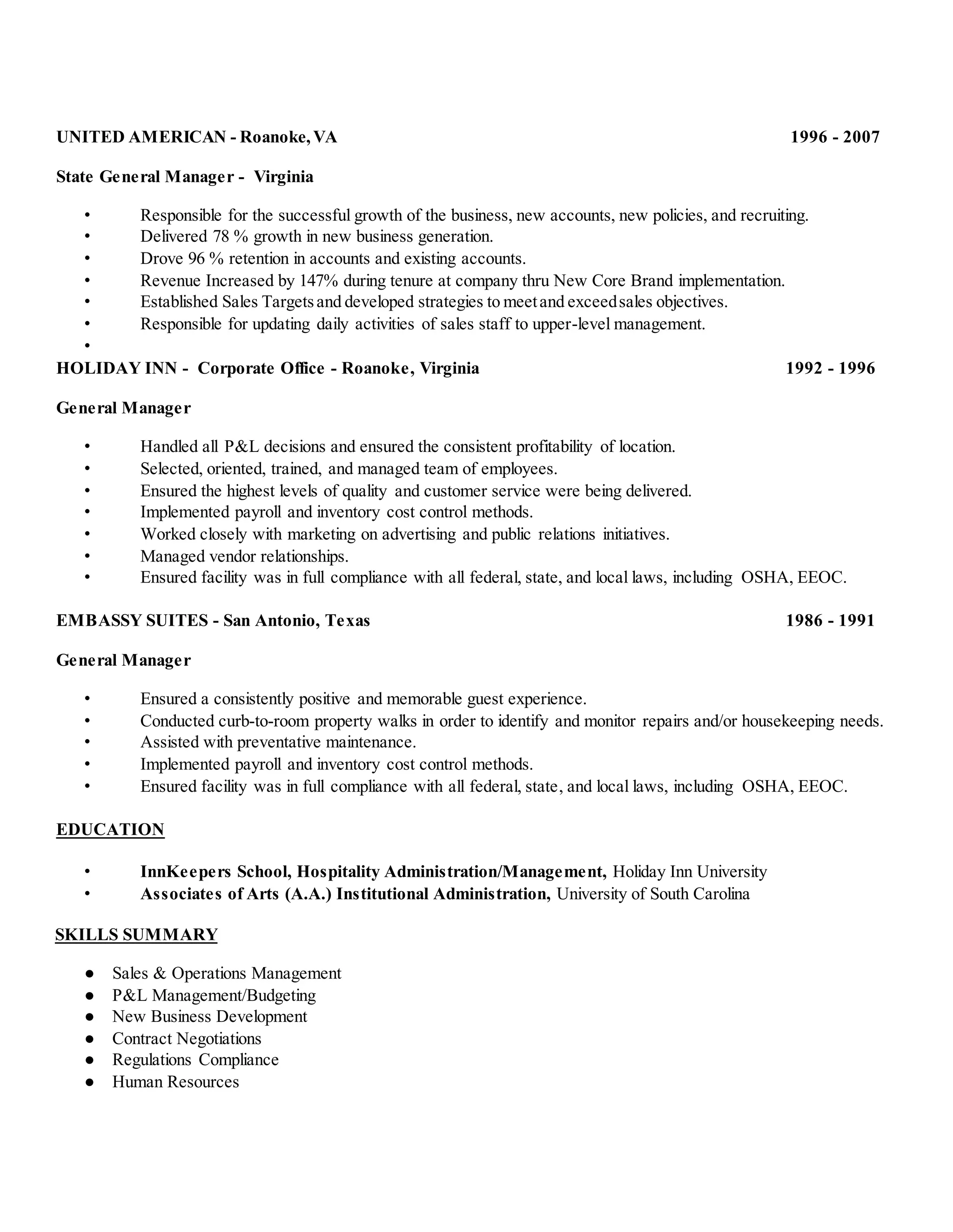 Curtis b.tenny resume 10 2-2016 | DOCX | Sales | Business