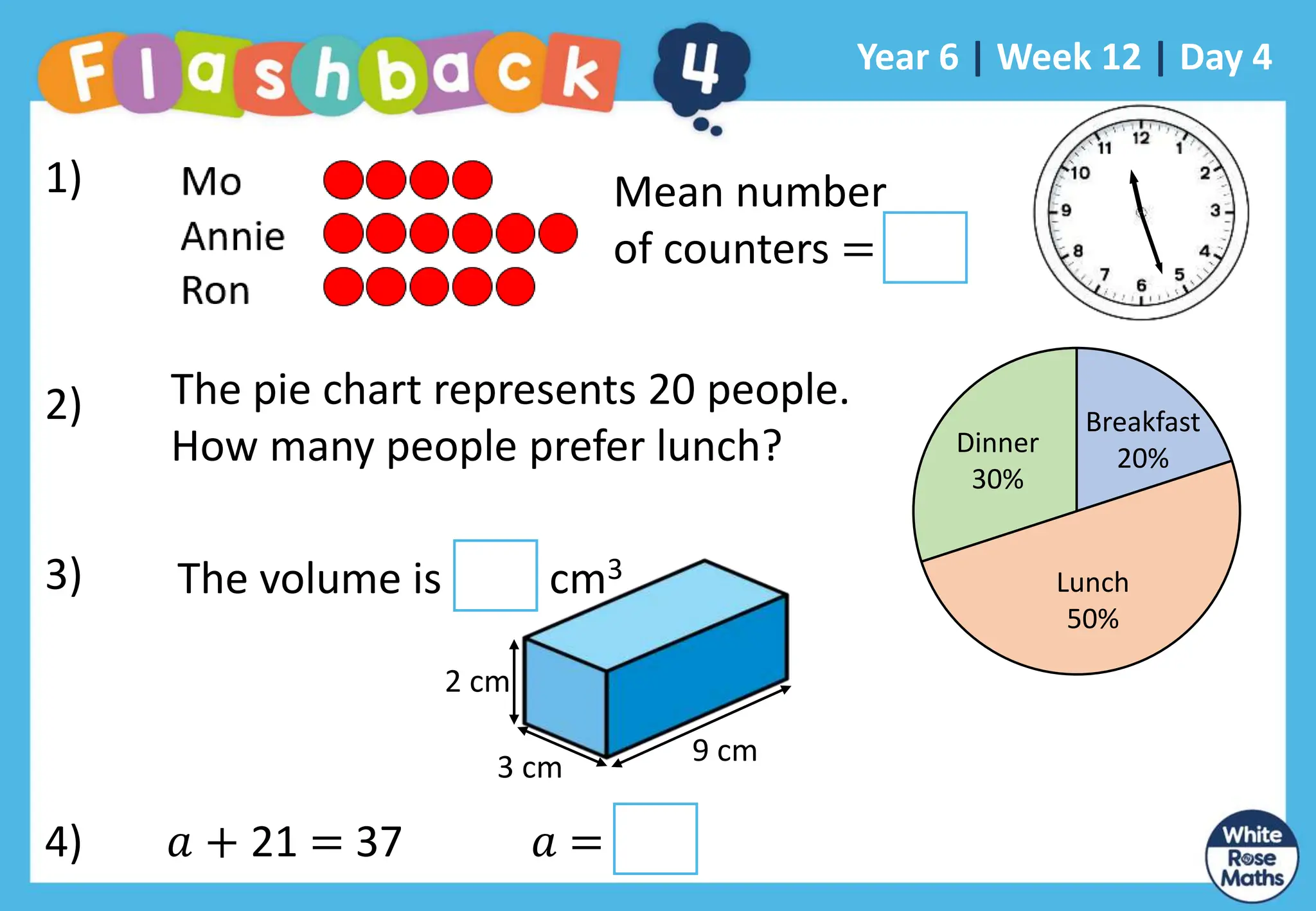 Y6 Spring Block 6 FB4.pptx maths flashaback of mental maths | PPTX