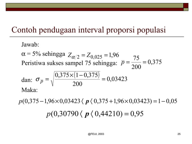 Pendugaan interval | PPT