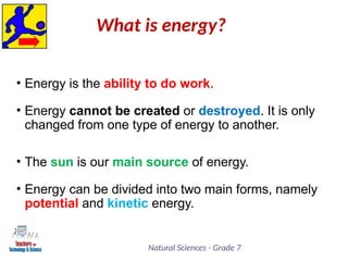 Forces and Energy for Year 7 Lower Secondary | PPTX
