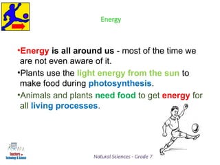 Forces and Energy for Year 7 Lower Secondary | PPTX