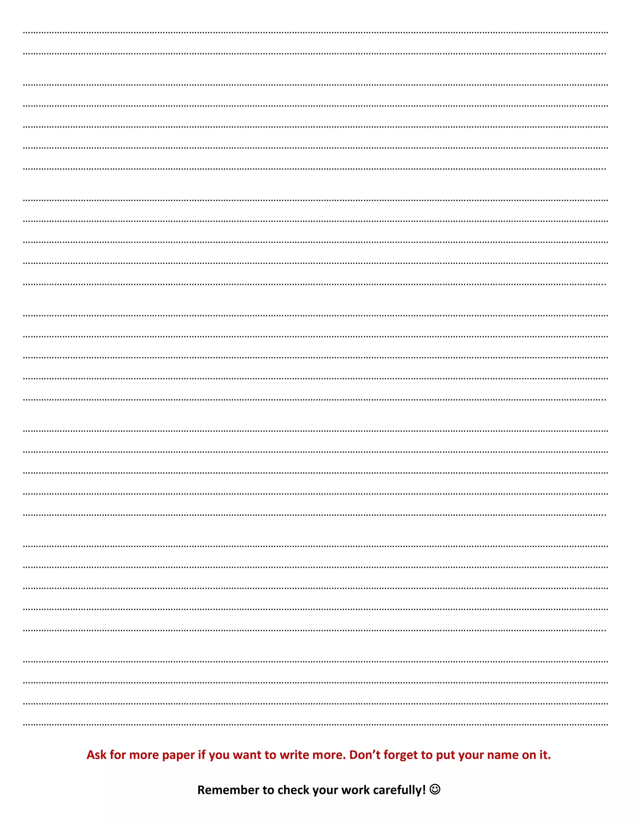 Y7 exam paper A | DOCX