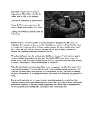 Self film analysis | DOCX | Movies | Entertainment