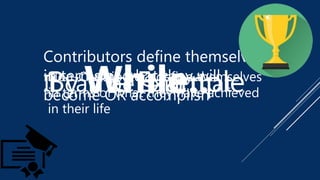 contributors and non contributor | PPTX