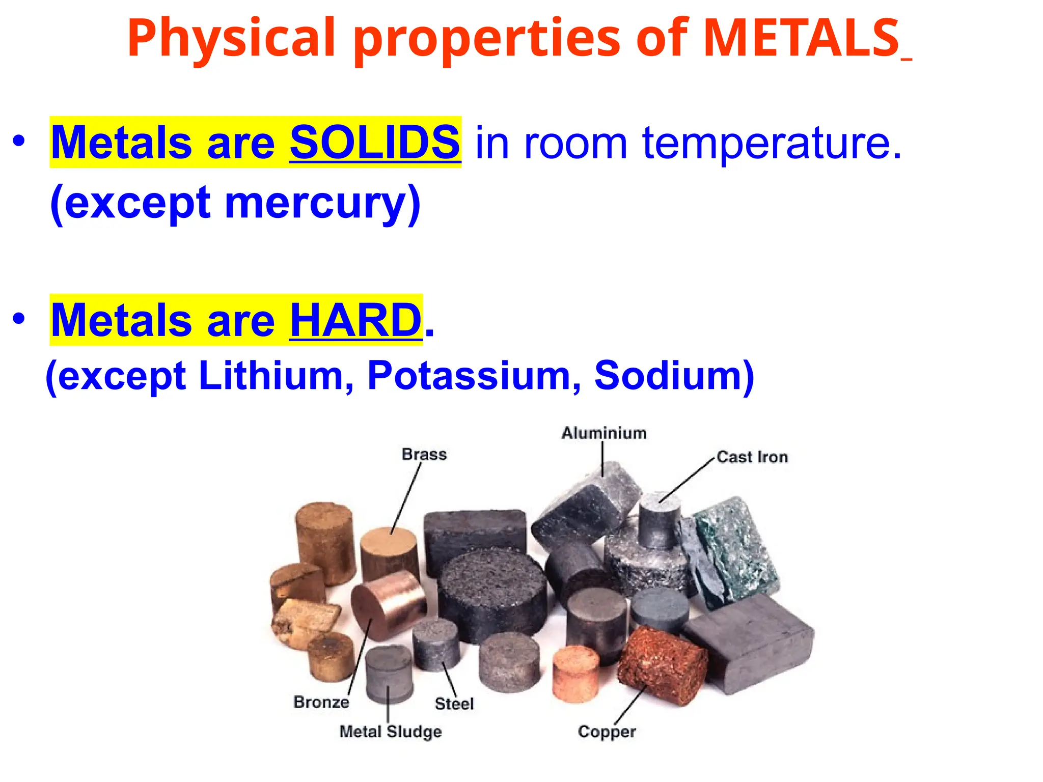 Properties of Structures Metal and Non-metal for Year 7 | PPTX