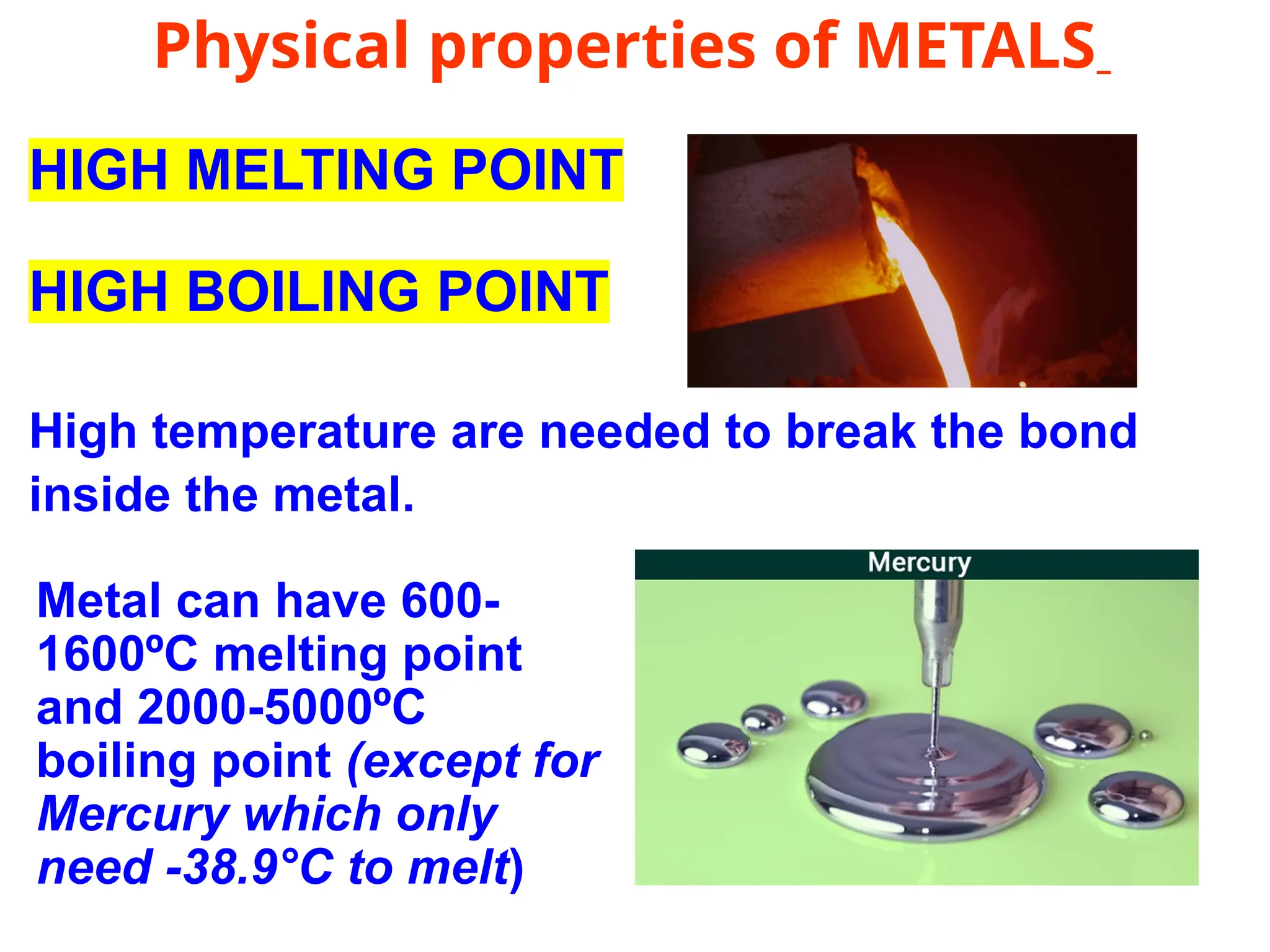 Properties of Structures Metal and Non-metal for Year 7 | PPTX