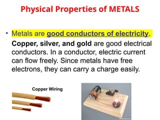 Properties of Structures Metal and Non-metal for Year 7 | PPTX