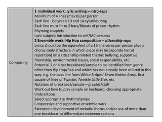 Y7 Music Rap Module Detailed Overview | PPT | Hip Hop Music | Music