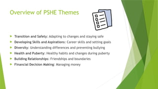 Key Stage 3 Year 7 PSHE Introduction and Overview | PPTX