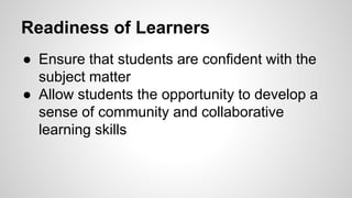 Facilitating and Managing Collaborative Learning | PPT