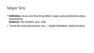 Major and minor sins and how to avoid.pptx