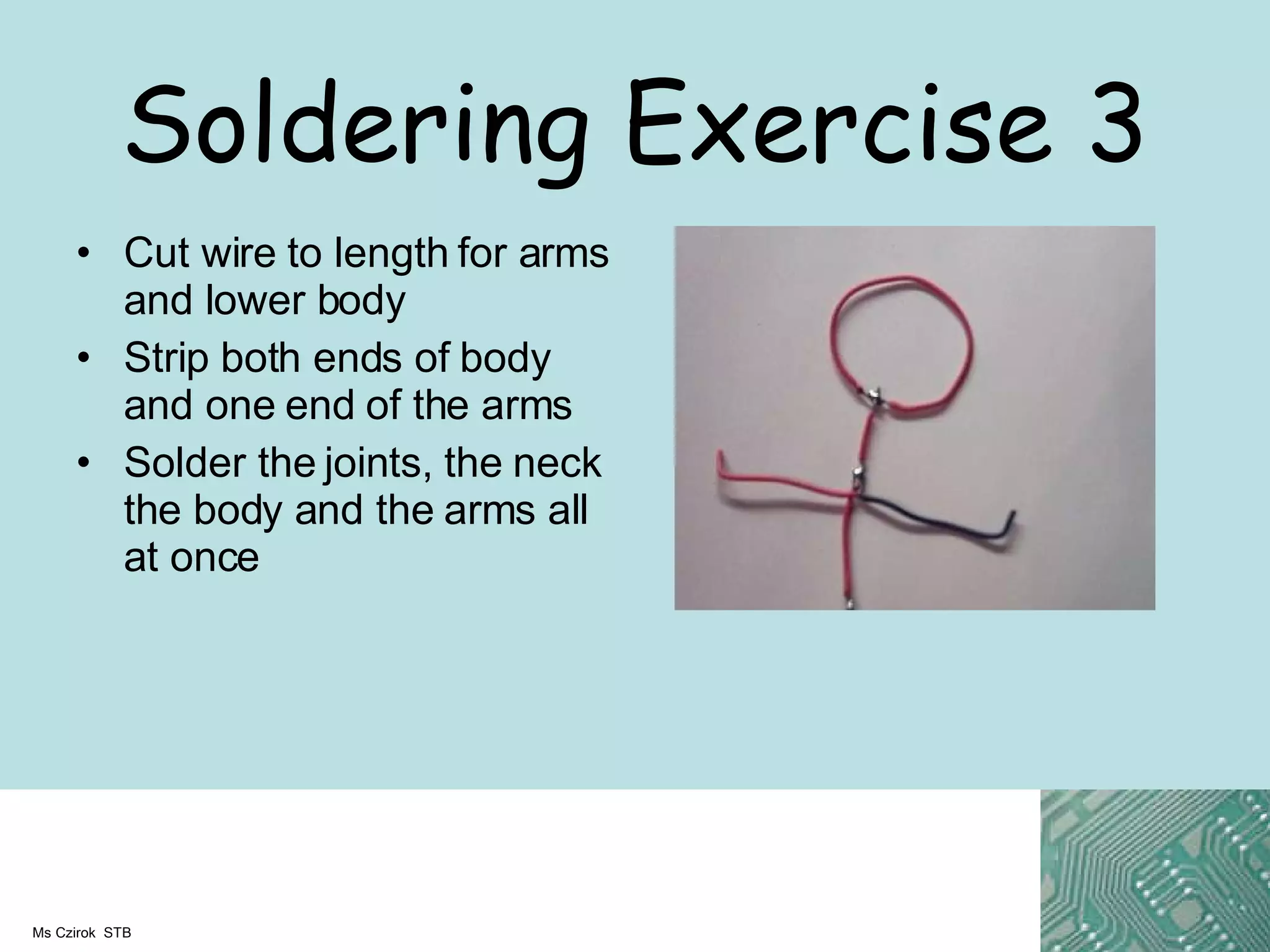 Y8 Soldering Exercises And Safety | PPT