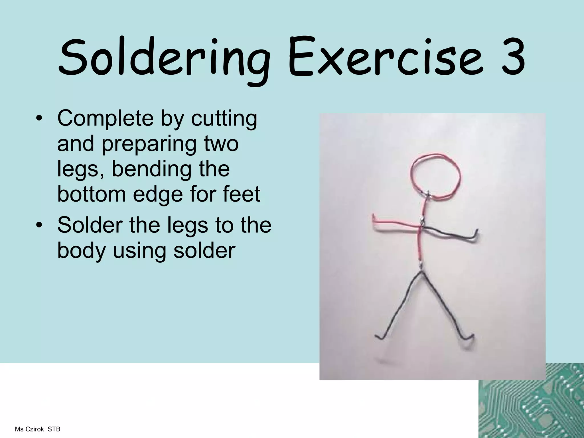 Y8 Soldering Exercises And Safety | PPT
