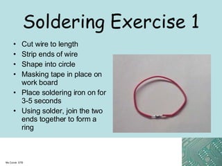 Y8 Soldering Exercises And Safety | PPT