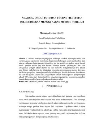 Analisis jumlah foto dan ukuran file setiap folder dengan menggunakan ...