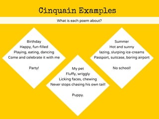 Cinquain Poems About Summer