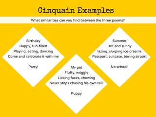 Cinquain Poem Examples