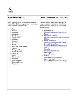Y8 End of Year exam revision guide 2023.pdf