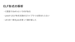 Elf binary analysis_in_julia | PPT