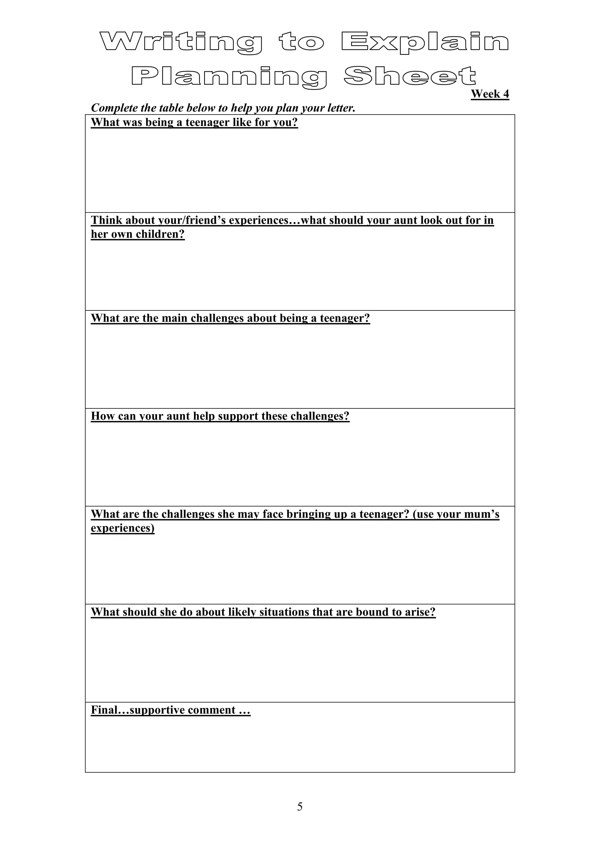 Y8 Term 1 Composition and Comprehension | PDF