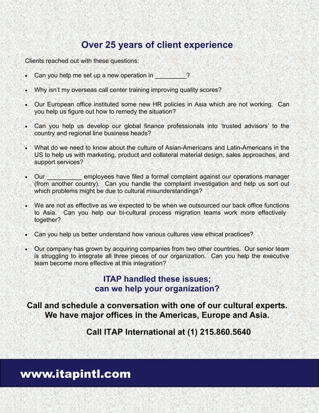 2014 ITAP Brochure | PDF