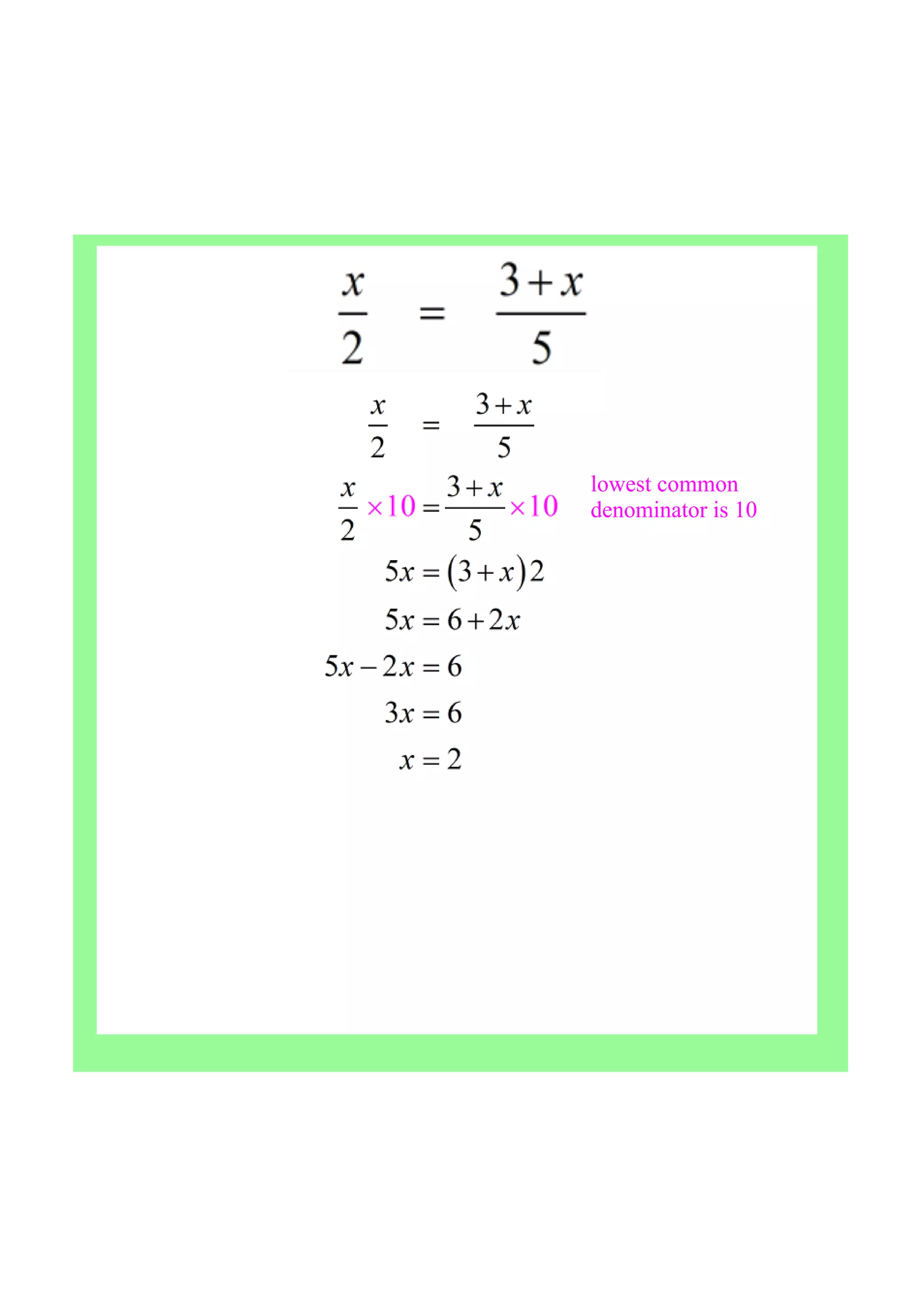 Y9 algebra 1 Linear Equations | PDF