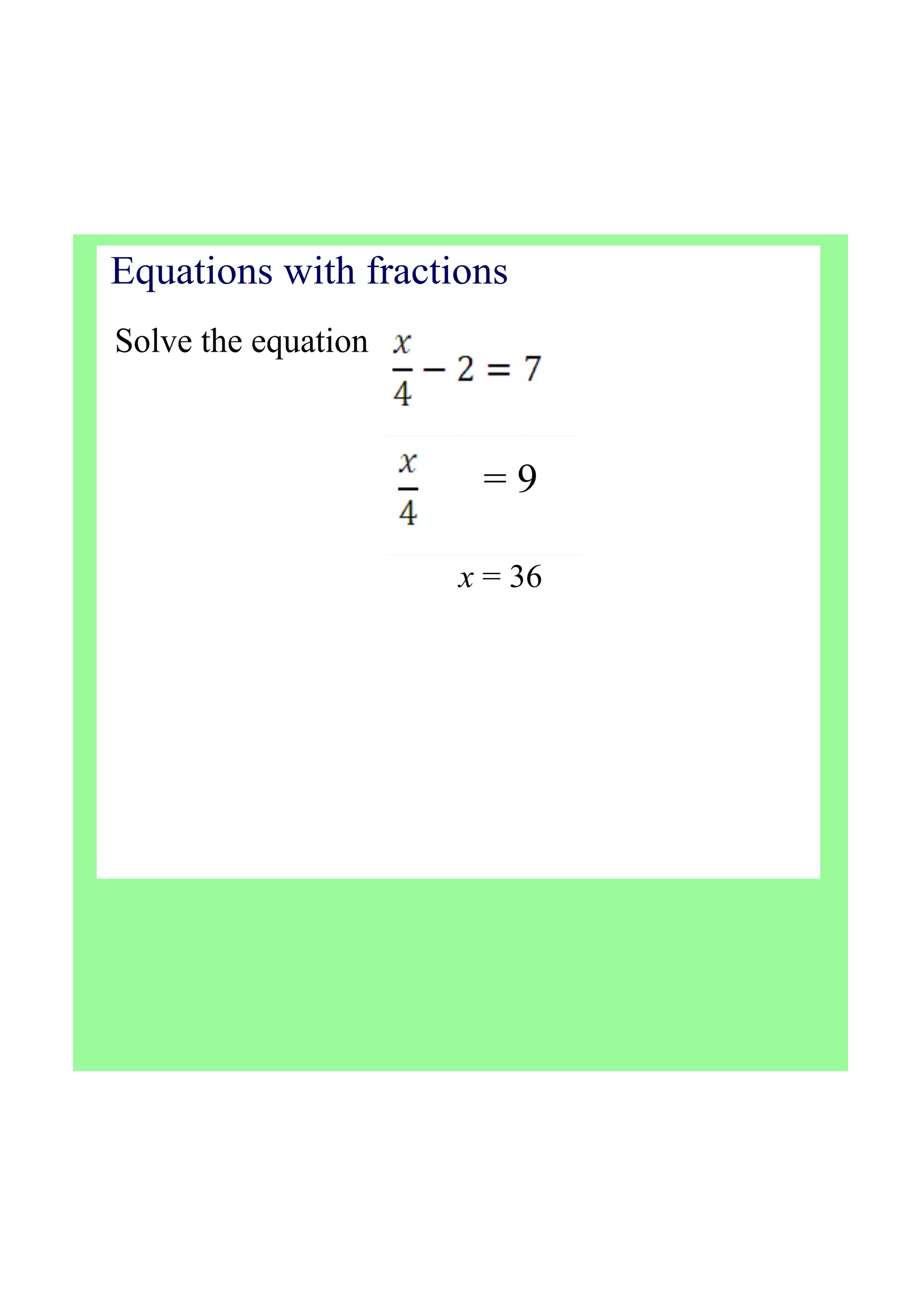 Y9 algebra 1 Linear Equations | PDF