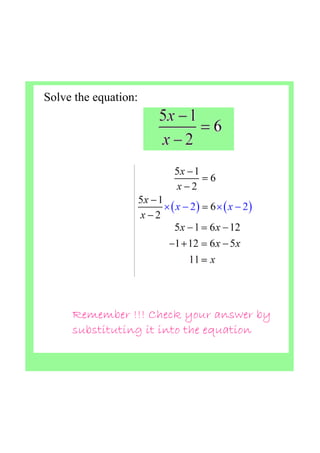 Y9 algebra 1 Linear Equations | PDF