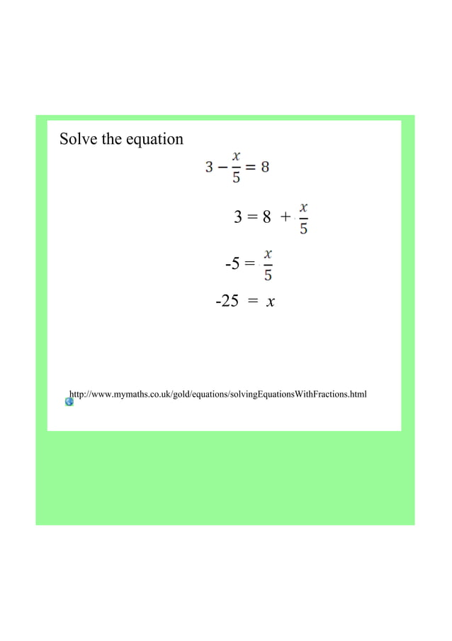 Y9 algebra 1 Linear Equations | PDF