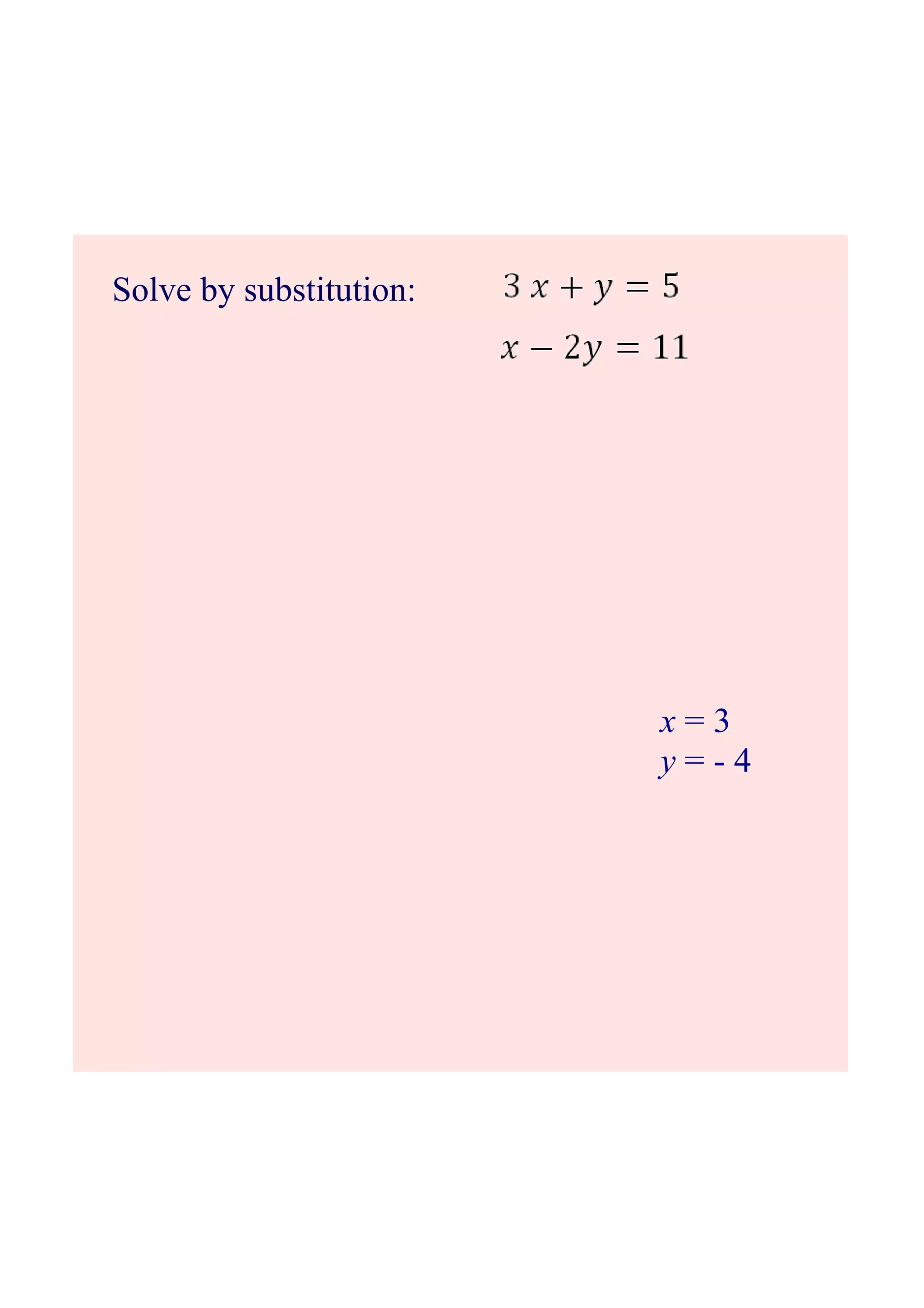 Y9 algebra 1 simultaneous equations by substitution method | PDF
