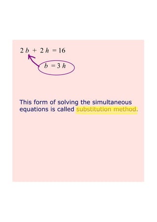Y9 algebra 1 simultaneous equations by substitution method | PDF