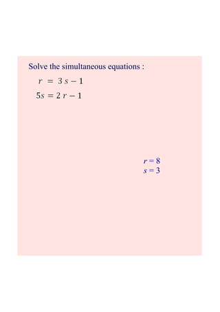 Y9 algebra 1 simultaneous equations by substitution method | PDF