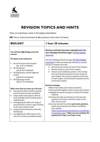 Y9 End of Year exam revison guide 2023.pdf